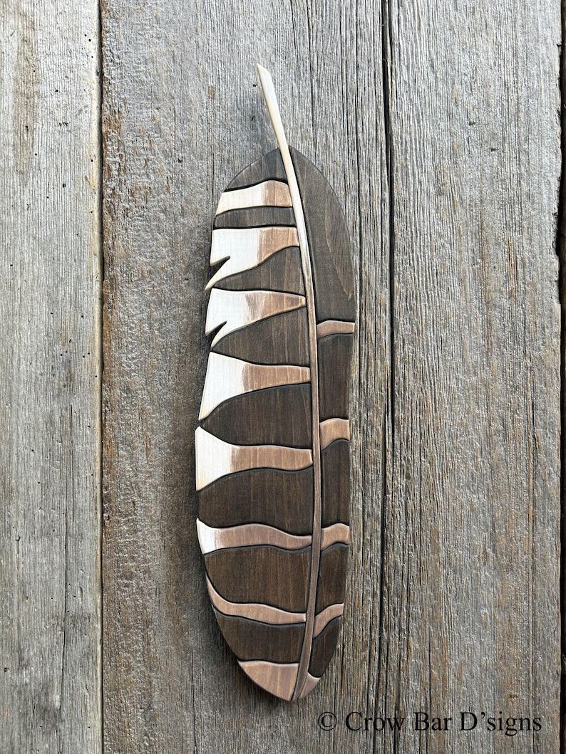 Barred Owl. Barred Owl Feather. Feather Art. Feather Decor. Nature Art ...