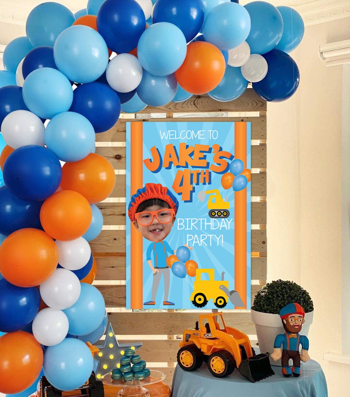 Blippi Custom Photo Poster Backdrop | Etsy