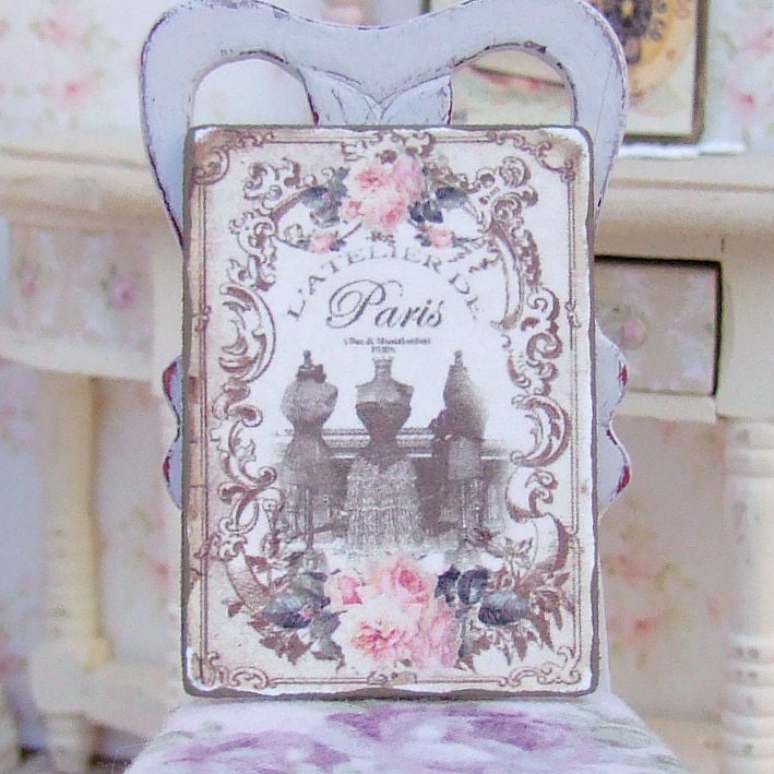 Dollhouse Miniature Haberdashery Sign French Plaque Dolls - Etsy