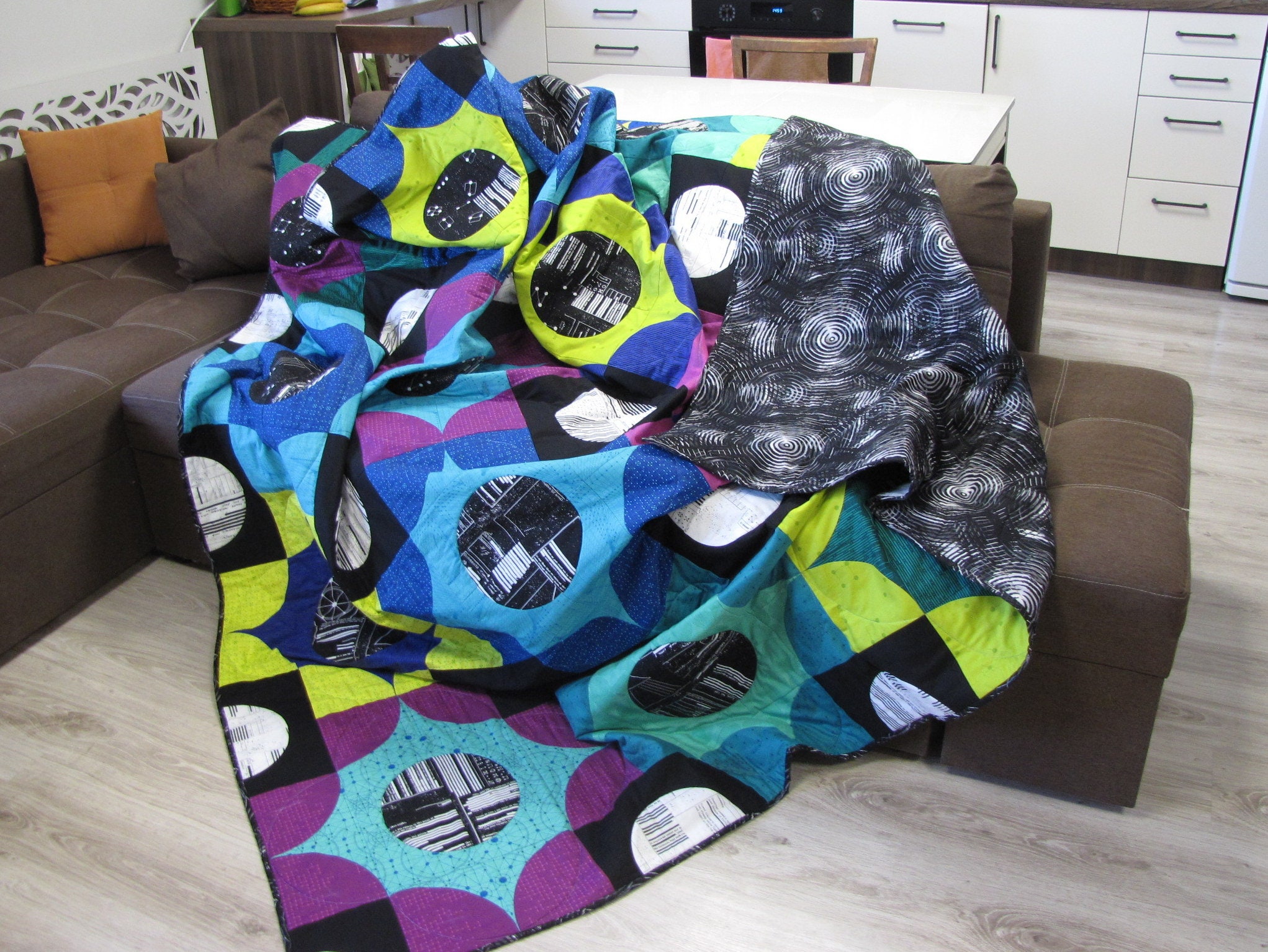 Spectacular Modern Cotton Queen Size Quilt for a Large Bed - Etsy