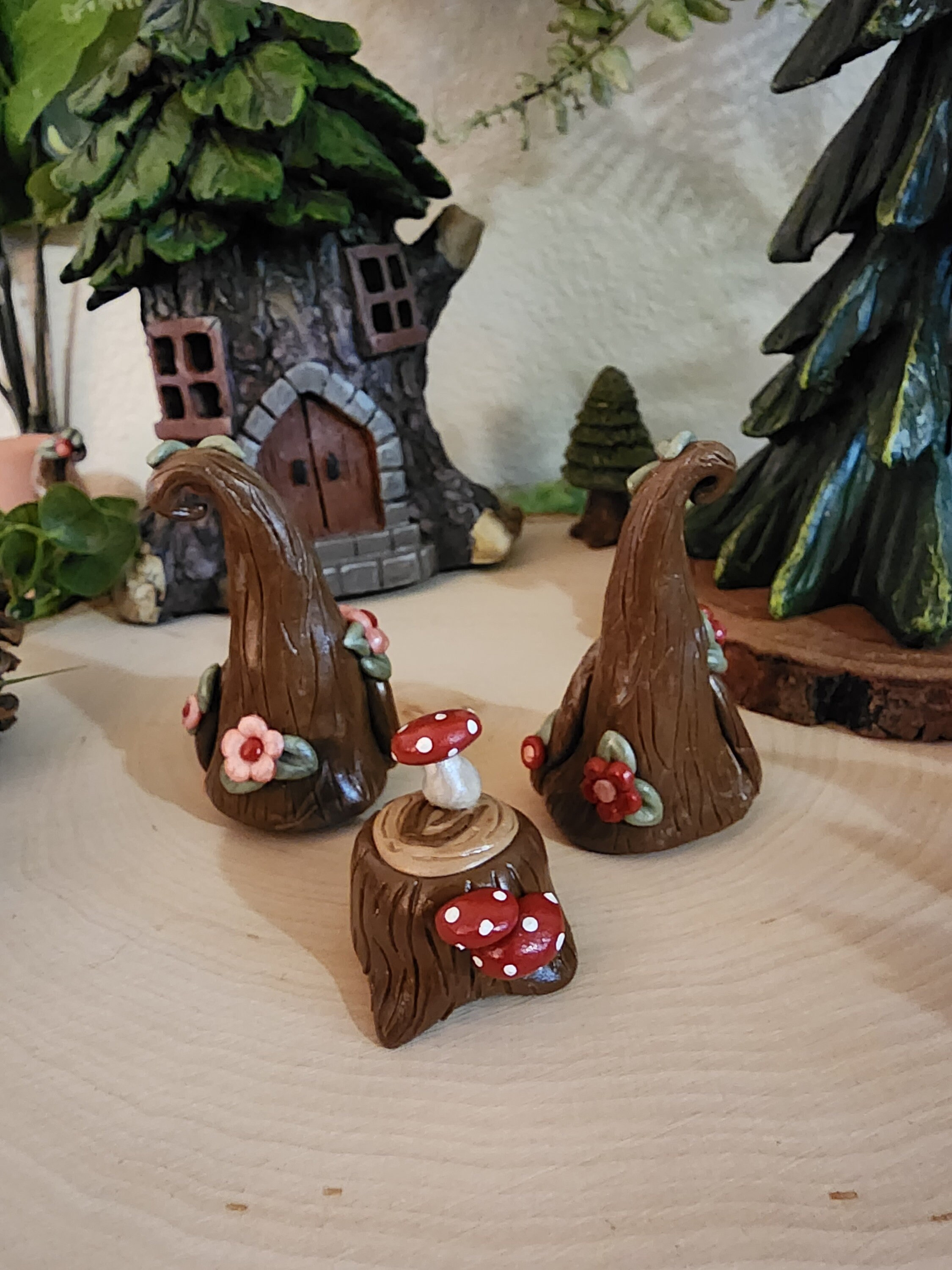 Gnome | Polymer Clay Gnome | Tree Gnome | Gift | Desk Decor | Cozy ...