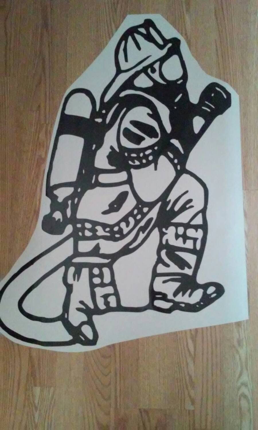 Fire Fighter Decal /Fire Fighter/ Fire Fighter Window Decal/