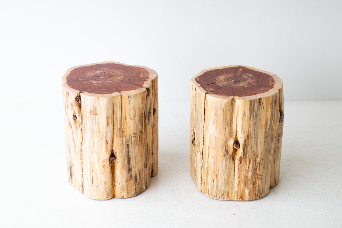 Large Outdoor Tree Stump Tables Natural | Etsy