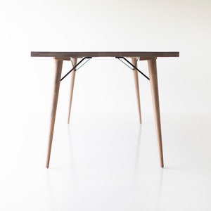 Dining Table, Wood Tapered Leg Kitchen Table - Etsy