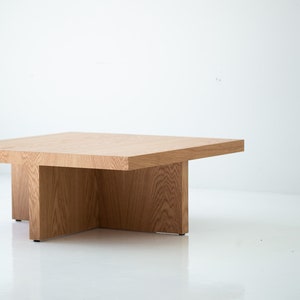 X Base Coffee Table in White Oak - Etsy