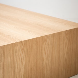 Waterfall Table in White Oak - Coffee Table for Bertu - Etsy