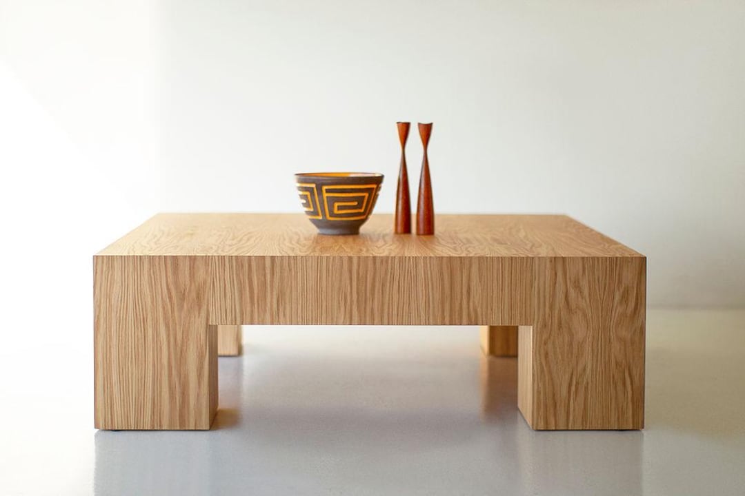 Mondo Coffee Table in White Oak - Etsy