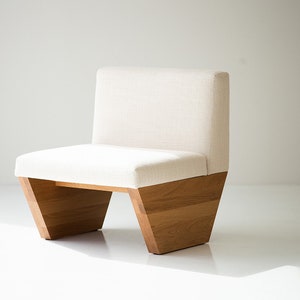 Modern Lotus Side Chair in White Oak - Etsy
