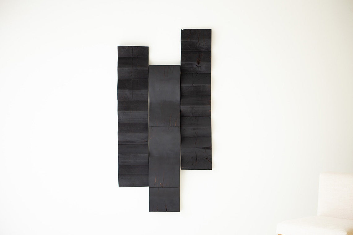 Shou Sugi Ban Wall Art - Etsy