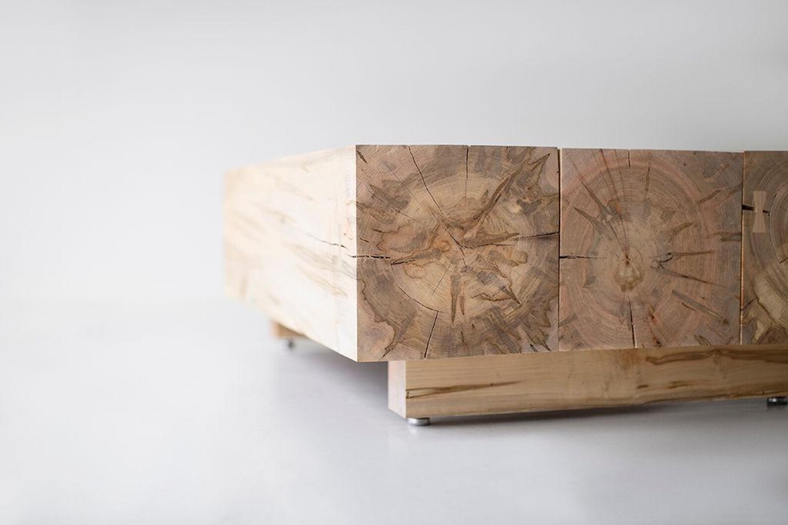 Solid Log Coffee Table - 3 Bay - Etsy
