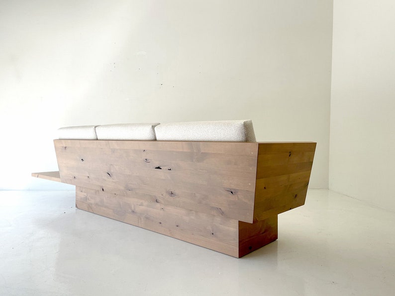 Suelo® Modern Wood Sofa With Plinth Base - Etsy