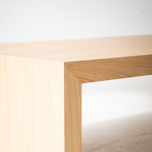 Waterfall Table in White Oak - Coffee Table for Bertu - Etsy