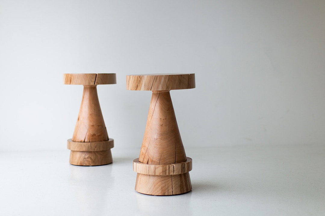 Organic Modern Counter Stool - the Boca Dos - Etsy