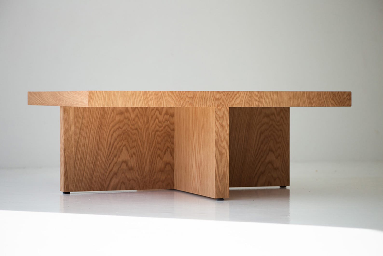 X Base Coffee Table in White Oak - Etsy