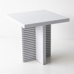 White Wood Side Table - the Cicely - Etsy