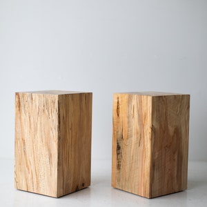 Wooden Cube End Table - Etsy