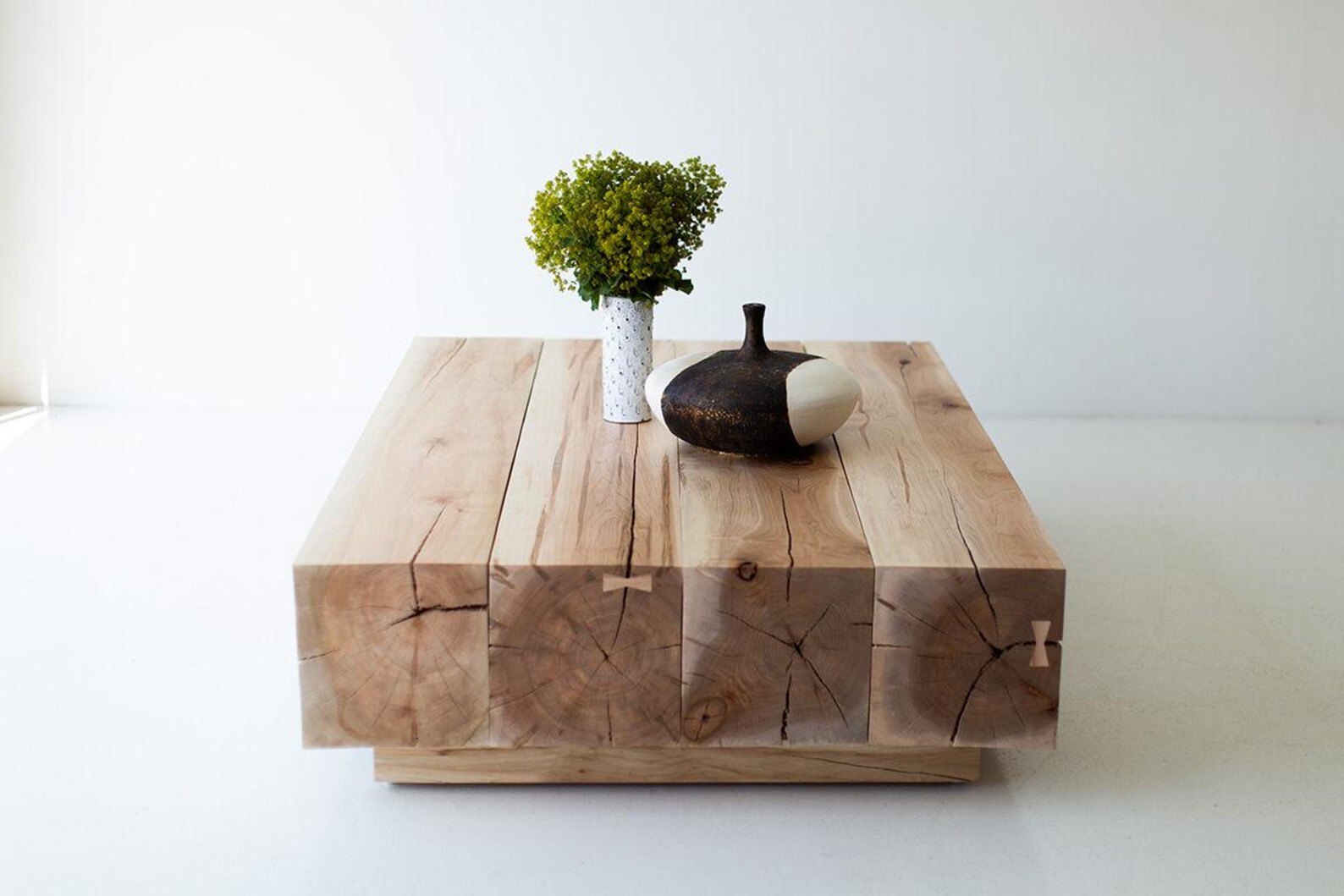 Modern Wood Beam Coffee Table - Etsy