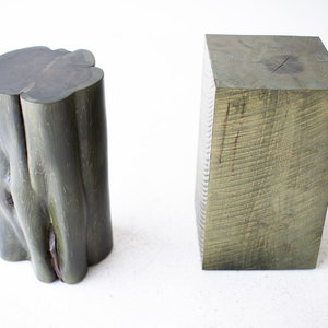 Tree Stump Tables - Army Green - Etsy