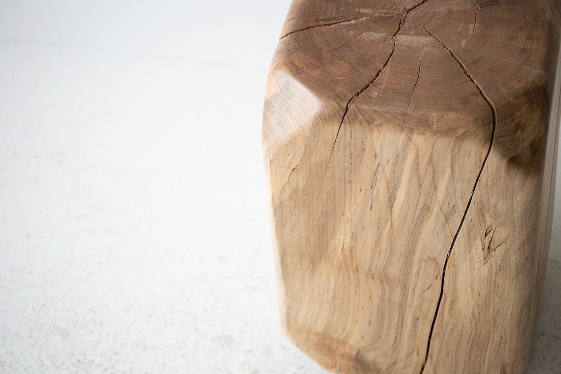 Square Tree Stump Table the DUBLIN - Etsy