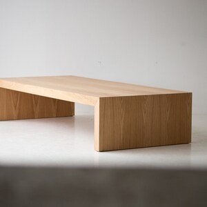 Waterfall Table in White Oak - Coffee Table for Bertu - Etsy