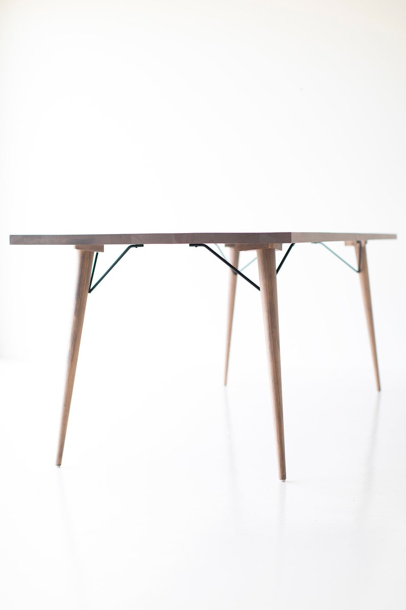 Dining Table, Wood Tapered Leg Kitchen Table - Etsy
