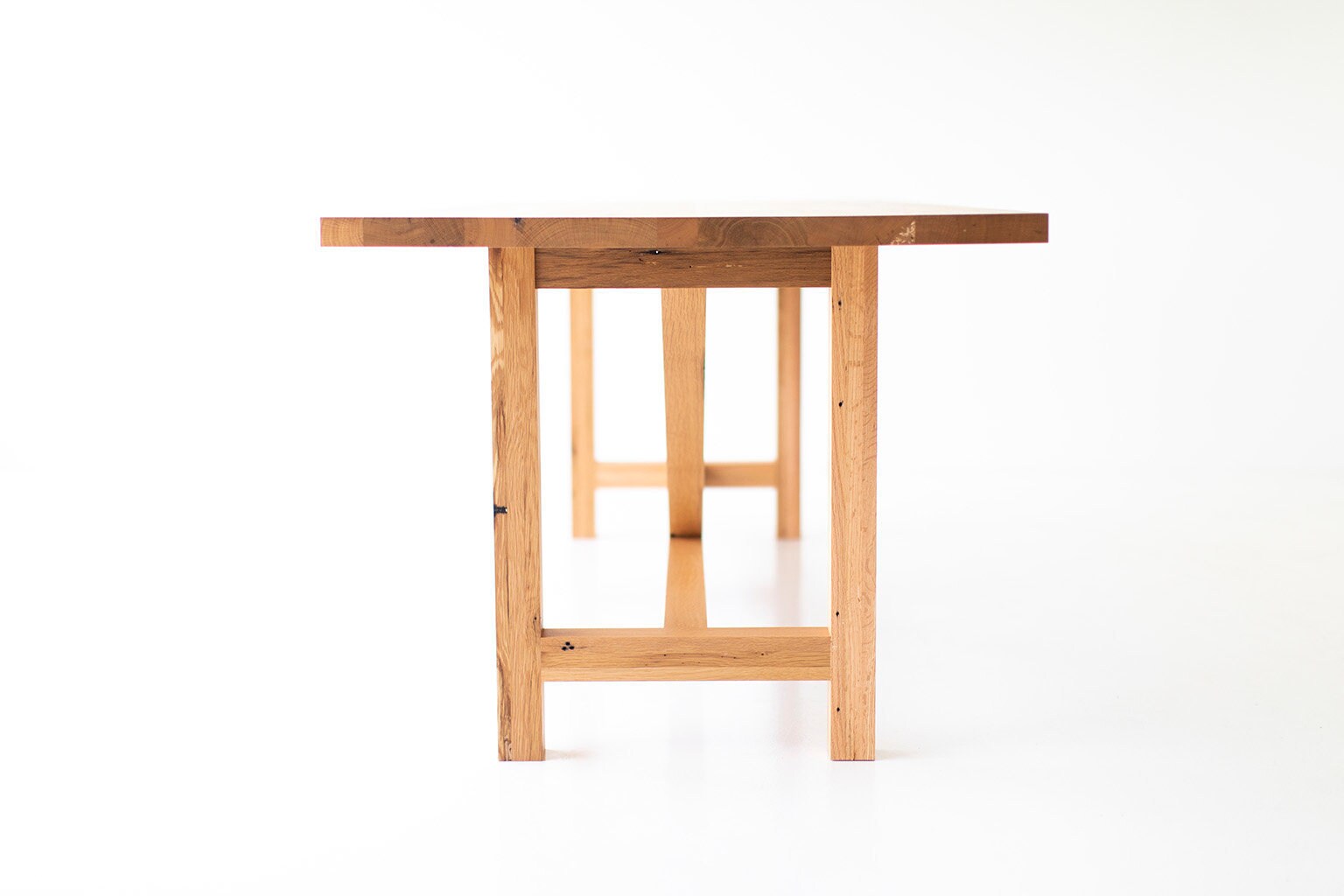 90 Inch Modern Farmhouse Dining Table With Reclaimed Oak Base - Etsy Canada