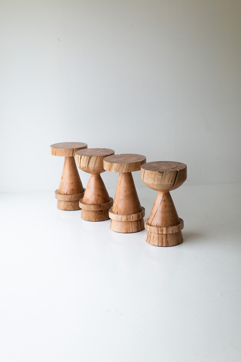 Organic Modern Counter Stool - the Boca Dos - Etsy