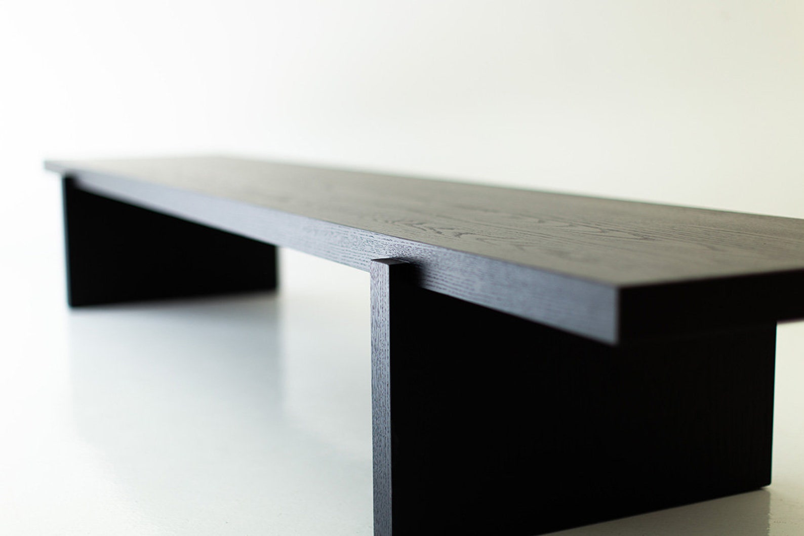 Modern Black Bench - the Rockefeller - Etsy