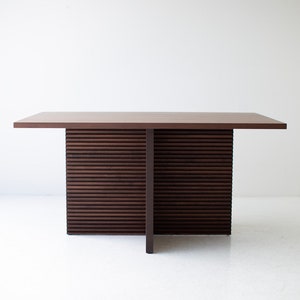 Walnut Pedestal Dining Table - the Cicely - Etsy