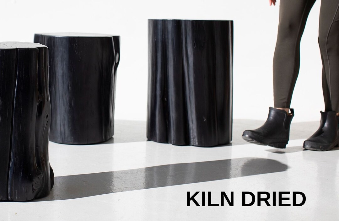 Black Stump Side Table - Etsy