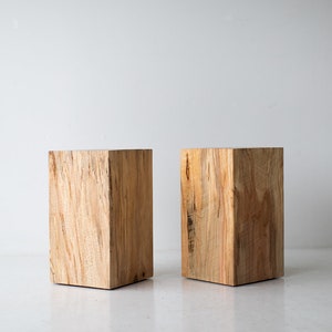 Wooden Cube End Table - Etsy