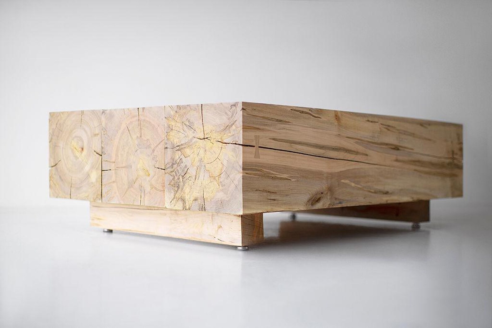 Solid Log Coffee Table - 3 Bay - Etsy