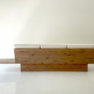 Suelo® Modern Wood Sofa With Plinth Base - Etsy
