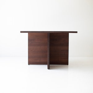 Walnut Pedestal Dining Table - the Cicely - Etsy