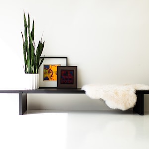 Modern Black Bench - the Rockefeller - Etsy