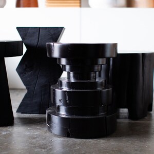 Modern Wood Stool - the Tulum - Etsy