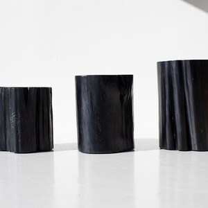 Black Stump Side Table - Etsy