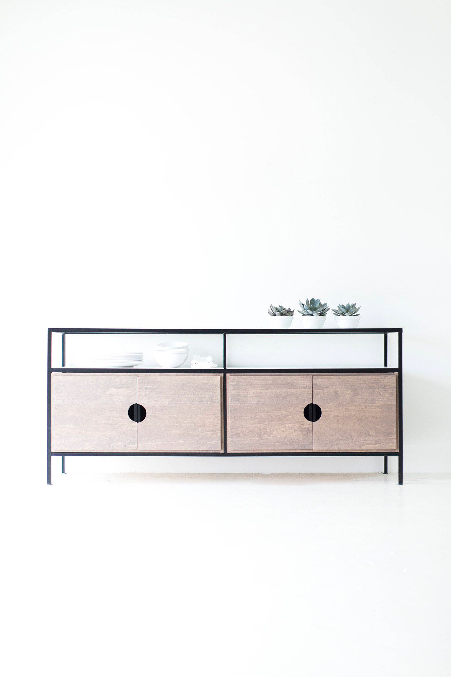 Vinyl Record Storage, Console Table, Mid Century Modern Table, Mid ...