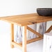 90 Inch Modern Farmhouse Dining Table With Reclaimed Oak Base - Etsy