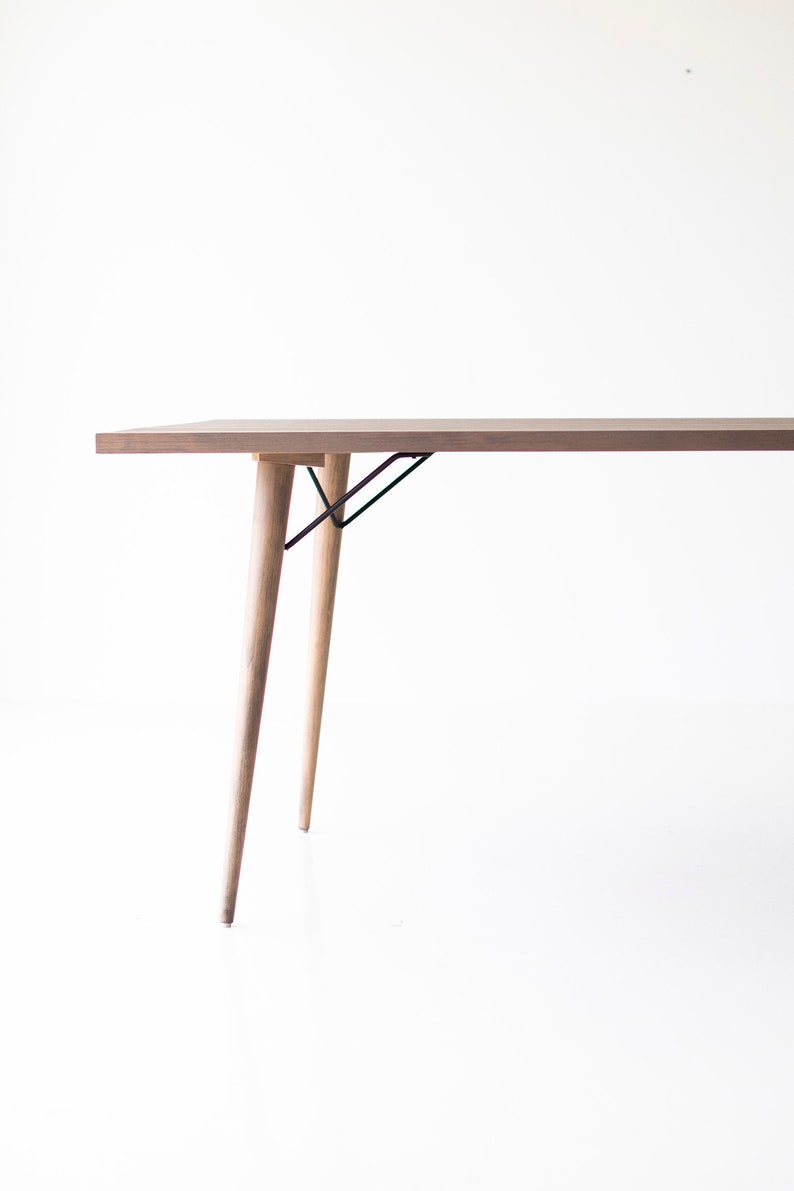 Dining Table Wood Tapered Leg Kitchen Table - Etsy