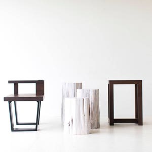 Mid Century Modern Side Table, Small Wood Side Table, Mid Century ...
