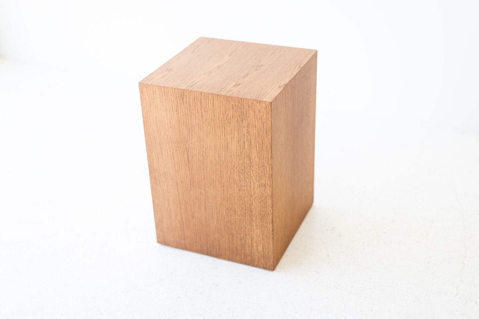 Modern Wood Side Table in Oak - Etsy