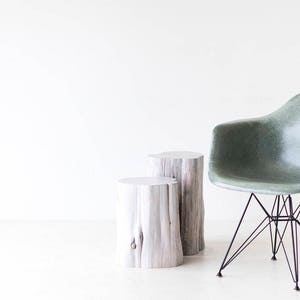 Modern Side Table Nightstand Mid Century Tree Stump Wood | Etsy