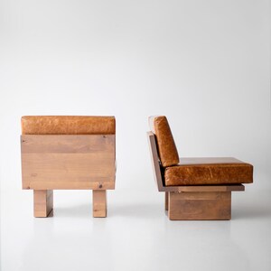 Suelo® Modern Side Chair in Leather - Etsy