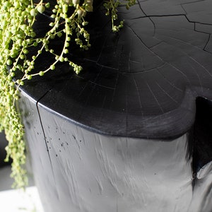 Outdoor Black Stump Table - Etsy