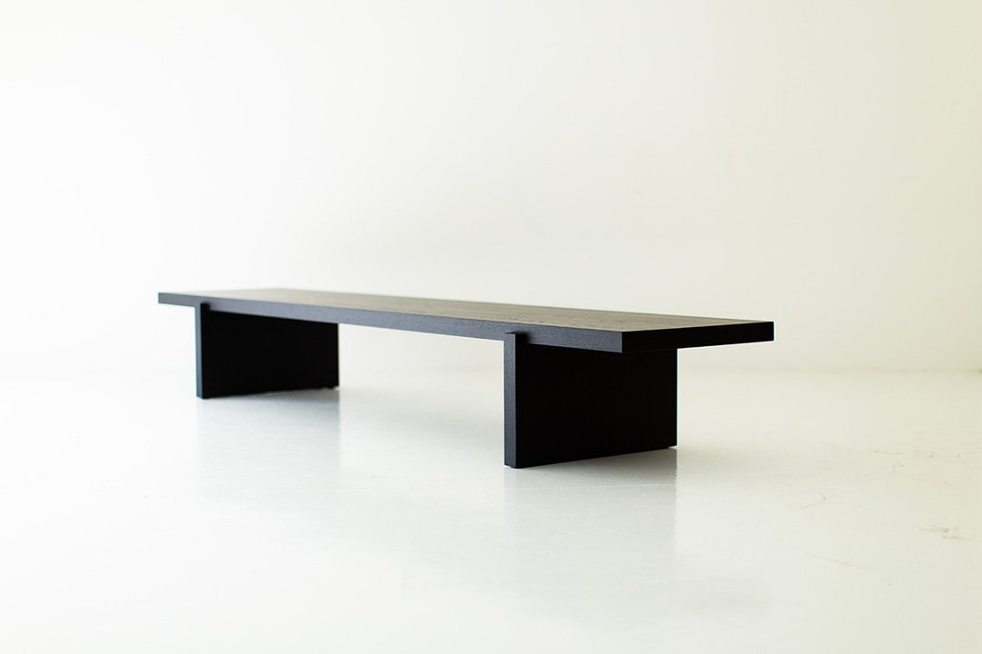 Modern Black Bench - the Rockefeller - Etsy