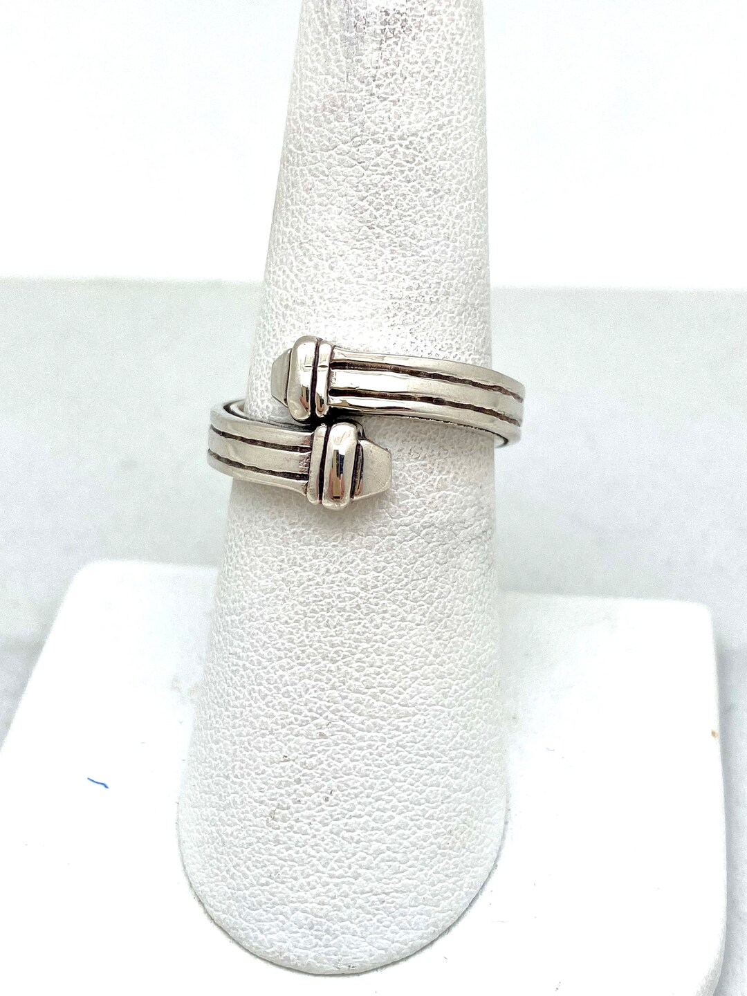 Sterling Silver Crossover Bali Band - Etsy