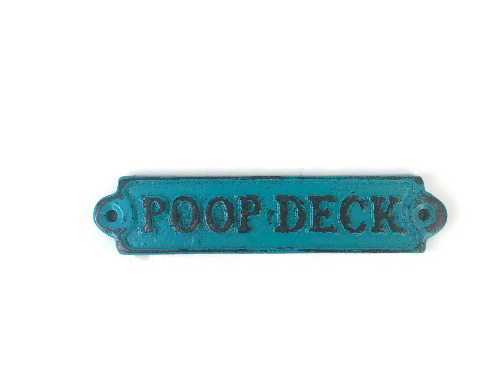 Poop Deck Sign Bathroom Sign Funny Bathroom Sign Cast | Etsy