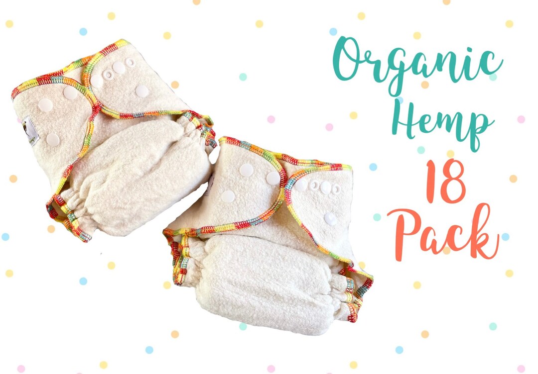Organic Hemp Diapers 18 Pack - Etsy