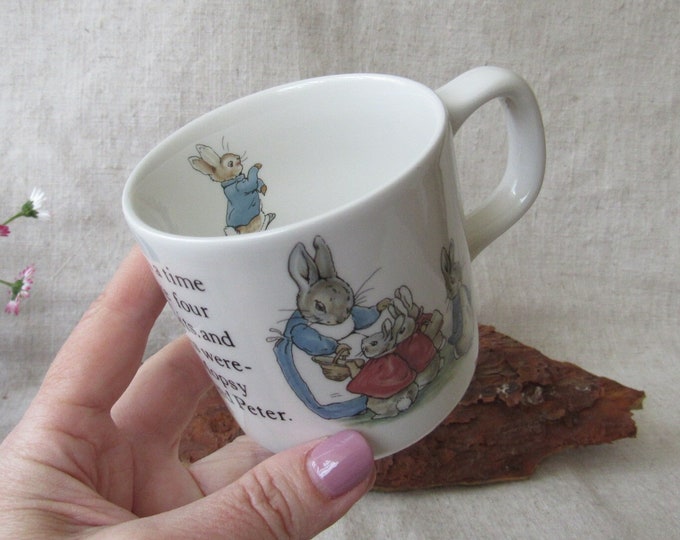 Vintage Wedgwood Peter Rabbit Bone China Mug, Beatrix Potter Mug - Etsy